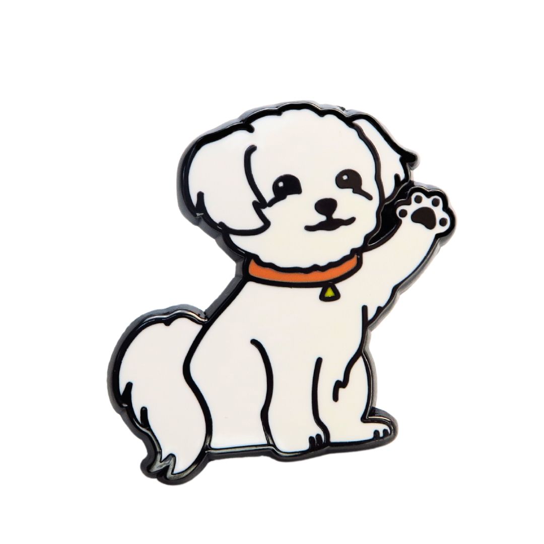 Hard Enamel Dog Pin | Embroidered patches manufacturer | Star Lapel Pin
