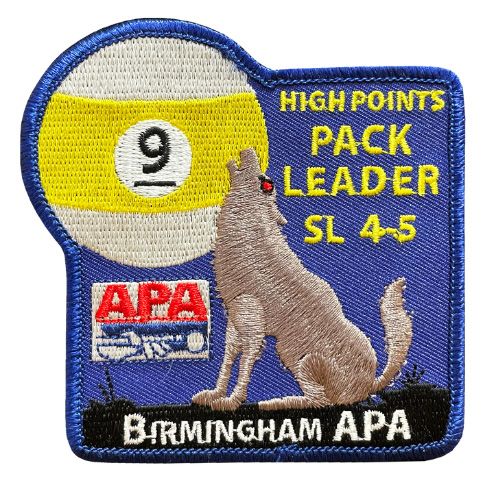 Custom Embroidered Appliques for Eight Ball & Nine Ball pool ...