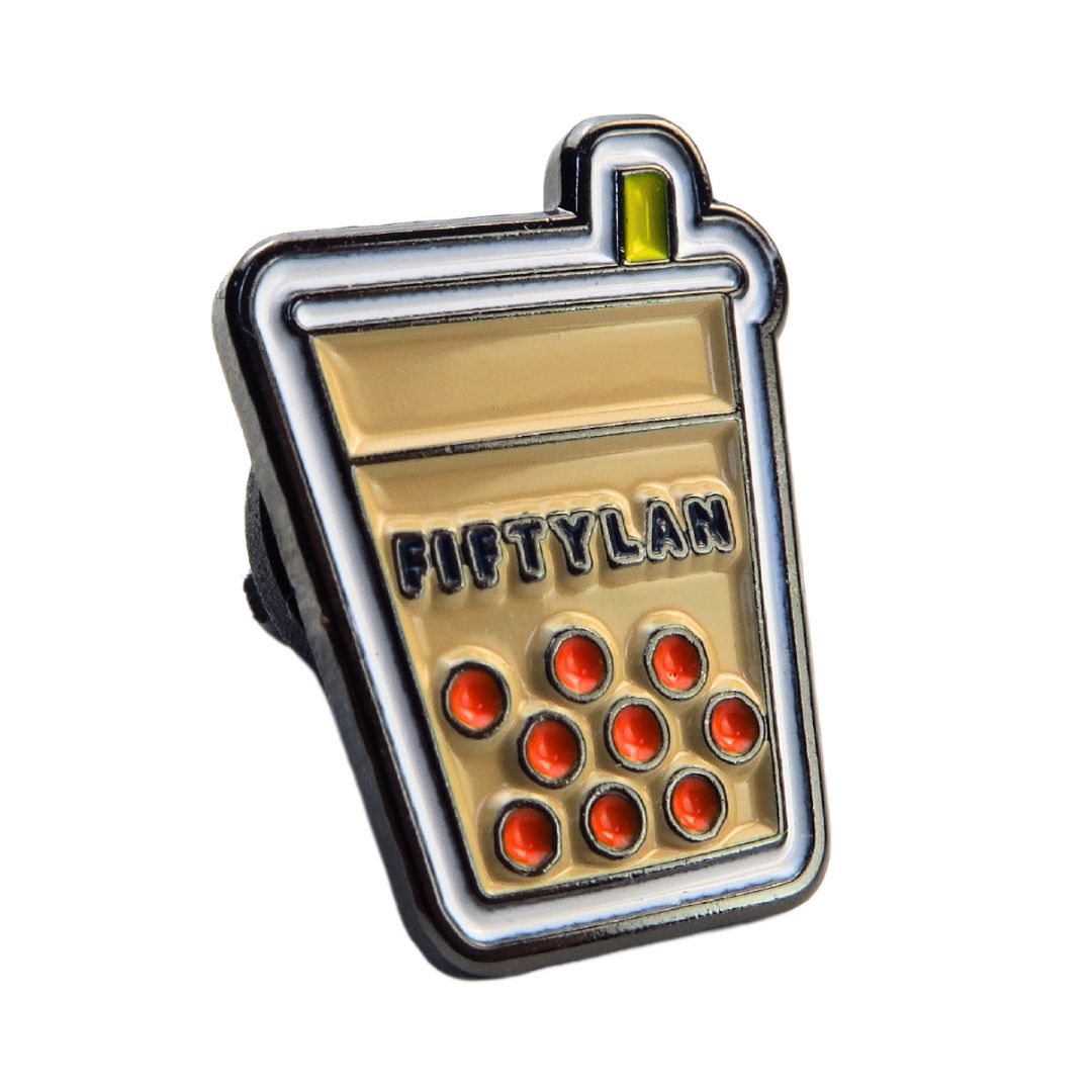 Boba Tea Enamel Pin | Embroidered patches manufacturer | Star Lapel Pin