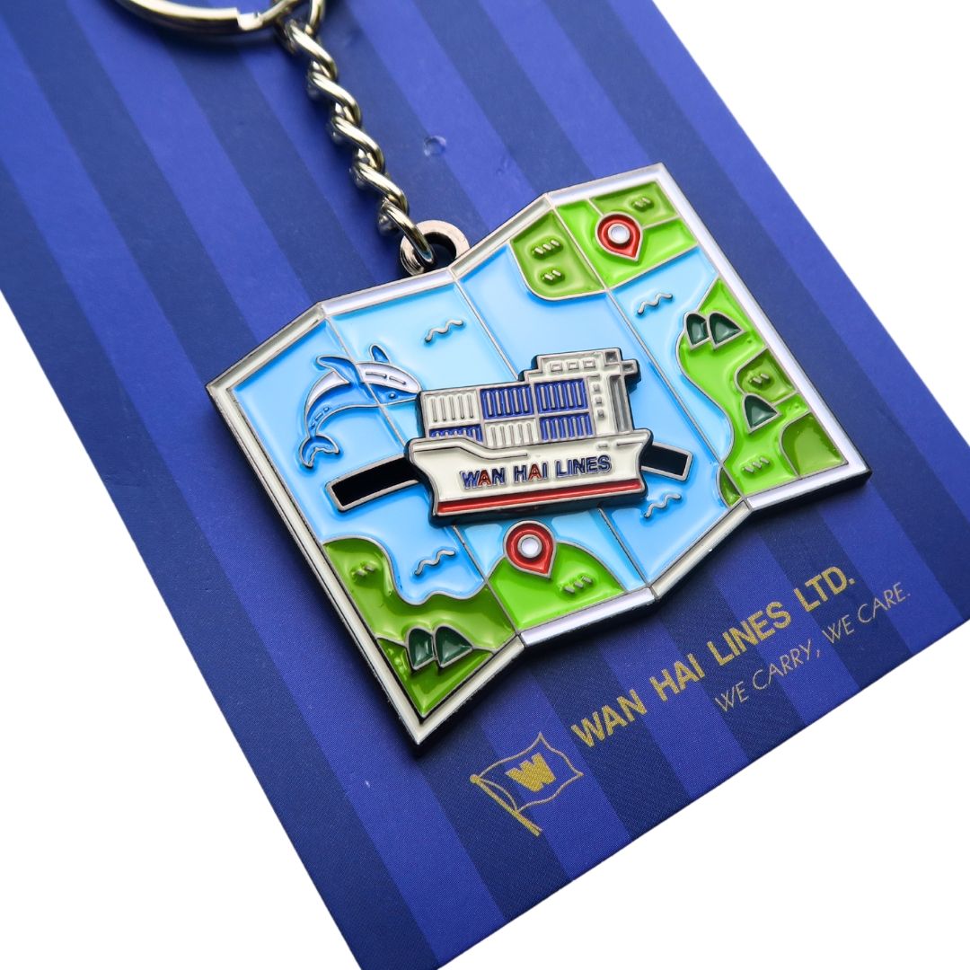 Sliding Metal Keychain | Embroidered patches manufacturer | Star Lapel Pin