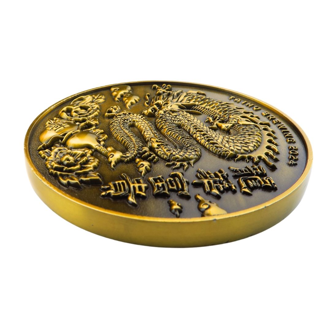 3D Dragon Coin | Embroidered patches manufacturer | Star Lapel Pin