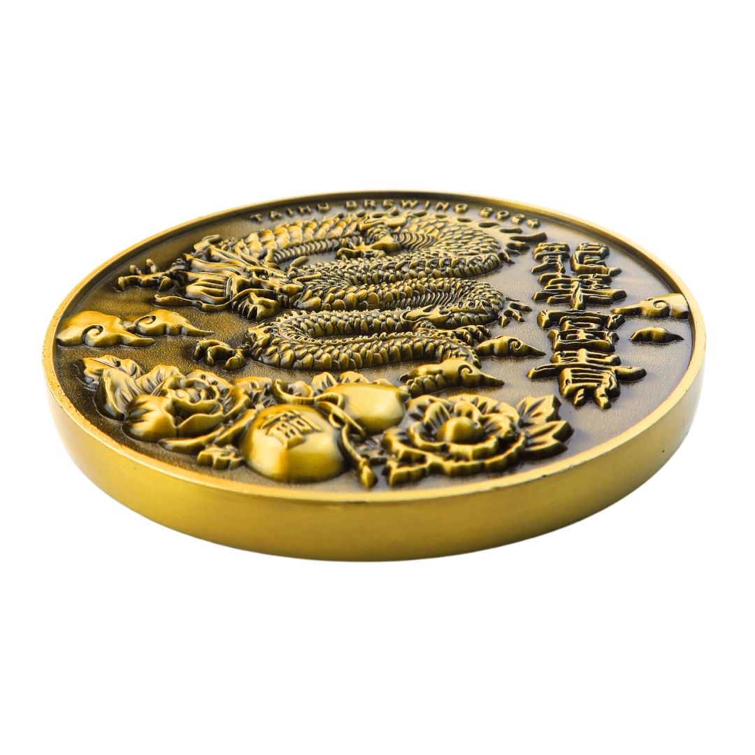 3D Dragon Coin | Embroidered patches manufacturer | Star Lapel Pin