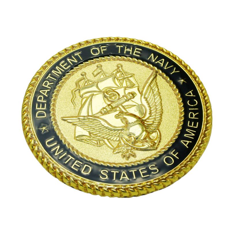 Custom Navy Challenge Coins | Embroidered patches manufacturer | Star ...