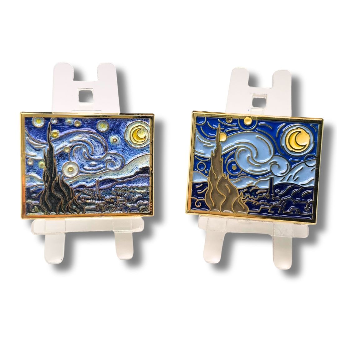 Starry Night Cute Pins | Embroidered patches manufacturer | Star Lapel Pin