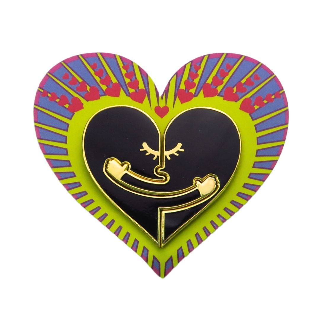 Custom heart pin | Embroidered patches manufacturer | Star Lapel Pin