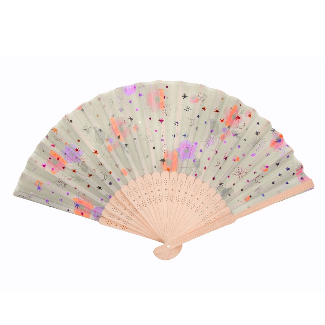 Custom Folding Hand Fans | Embroidered patches manufacturer | Star ...