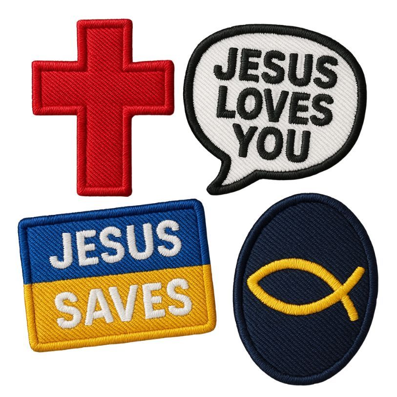 Christian Embroidered Patches | Embroidered patches manufacturer | Star ...