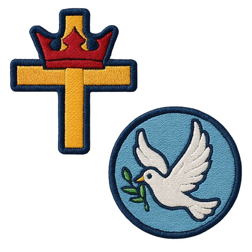 Christian Embroidered Patches | Embroidered patches manufacturer | Star ...