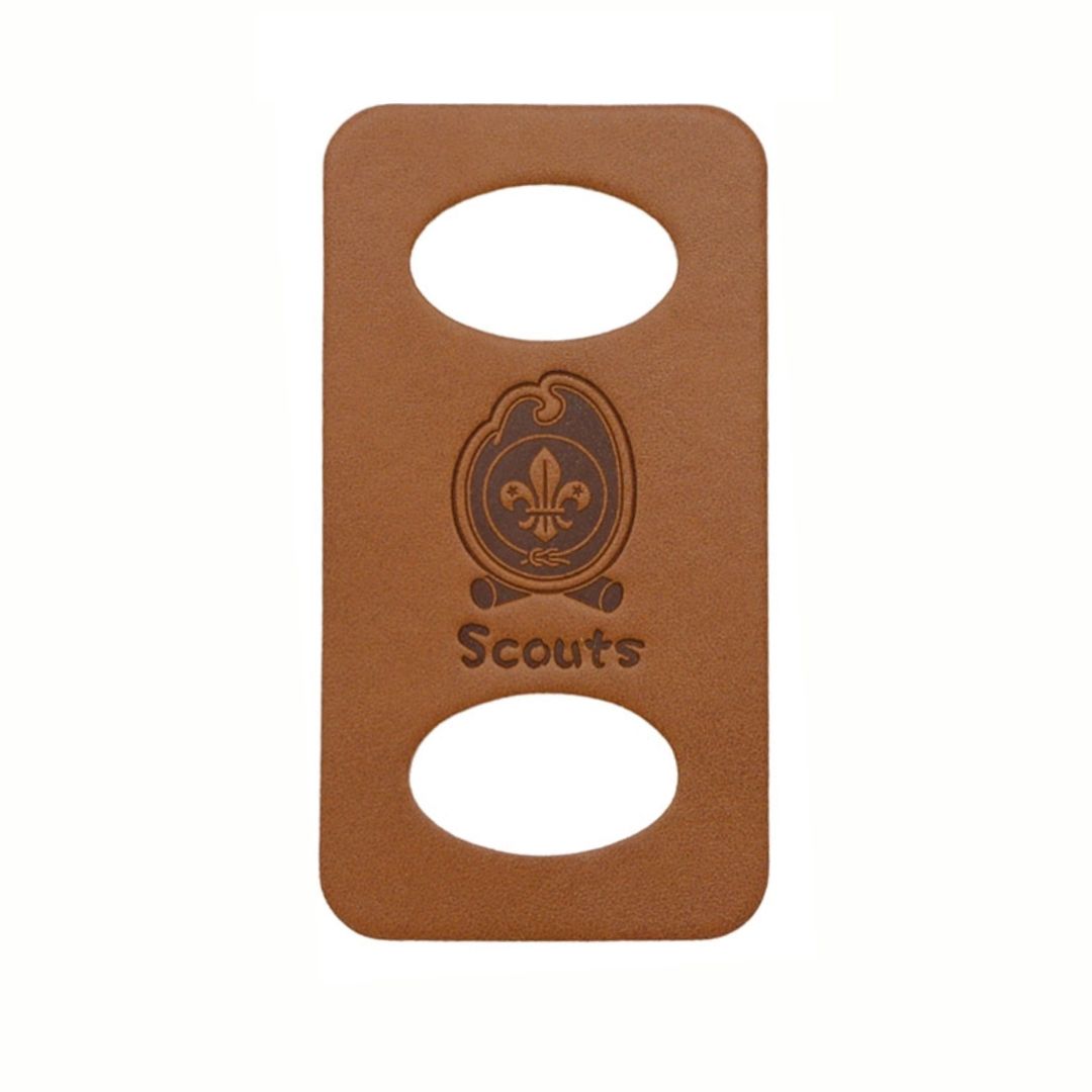 Custom Leather Scout Woggle | Embroidered patches manufacturer | Star ...