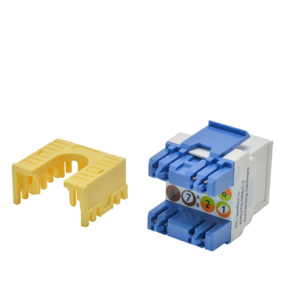 Category 5e |Unshielded Super Cat 5e Component-Rated 180˚Keystone Jack ...