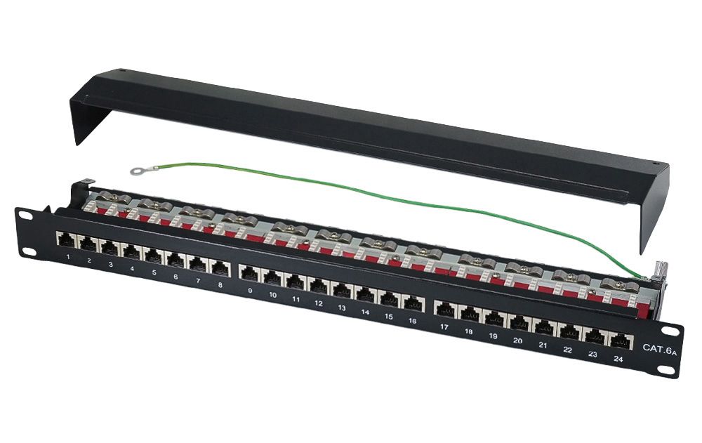 1U 24-Port STP Modular Patch Panel | HCI