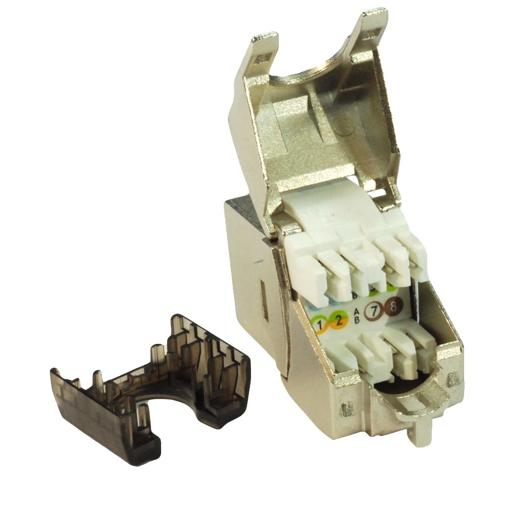 Category 6A |Cat 6A Component Level Die-cast 180° STP Punchdown ...