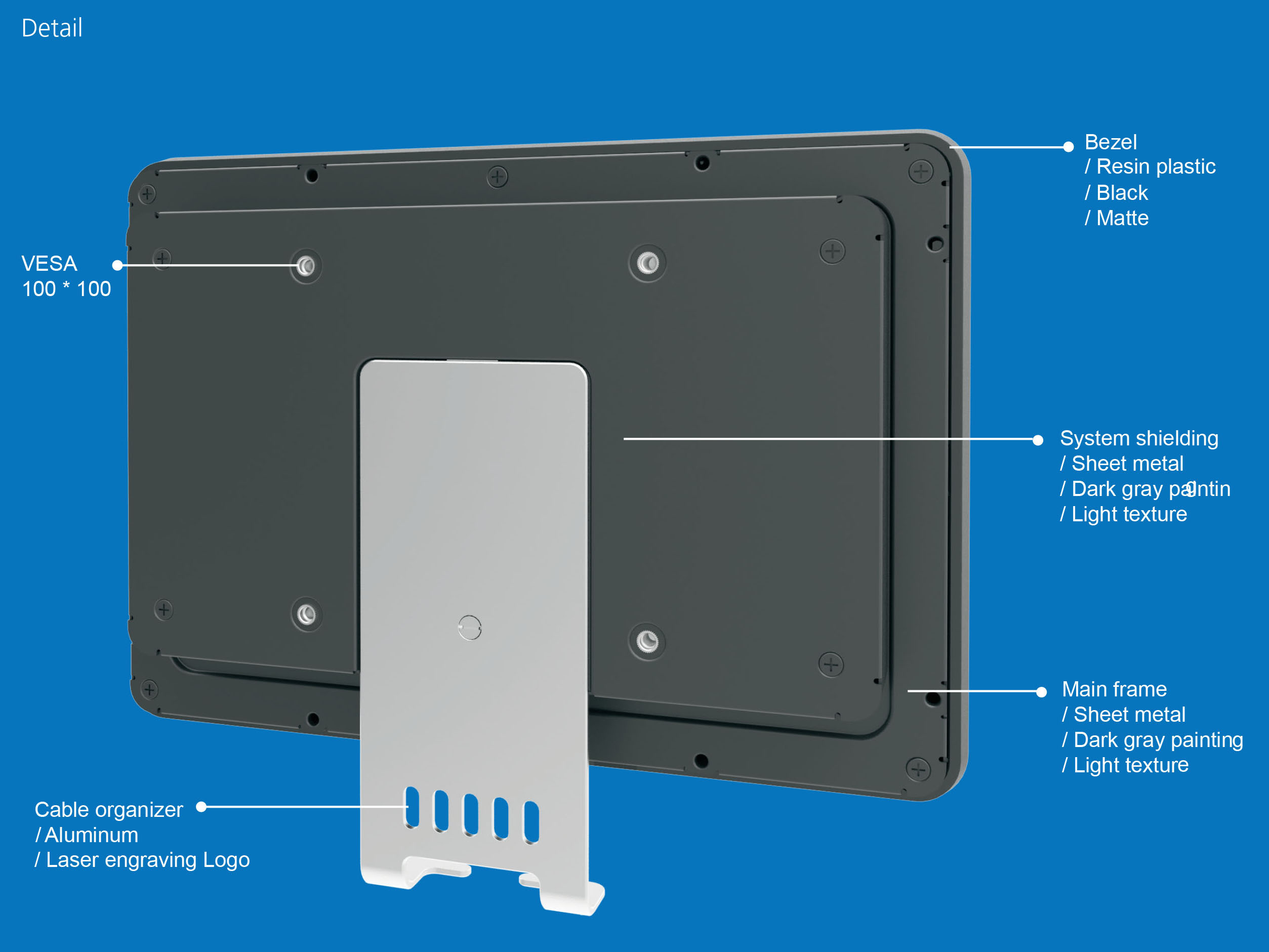 JP-10TP boasts a 10-inch TFT LCD screen that supports USB-HID (Type B ...