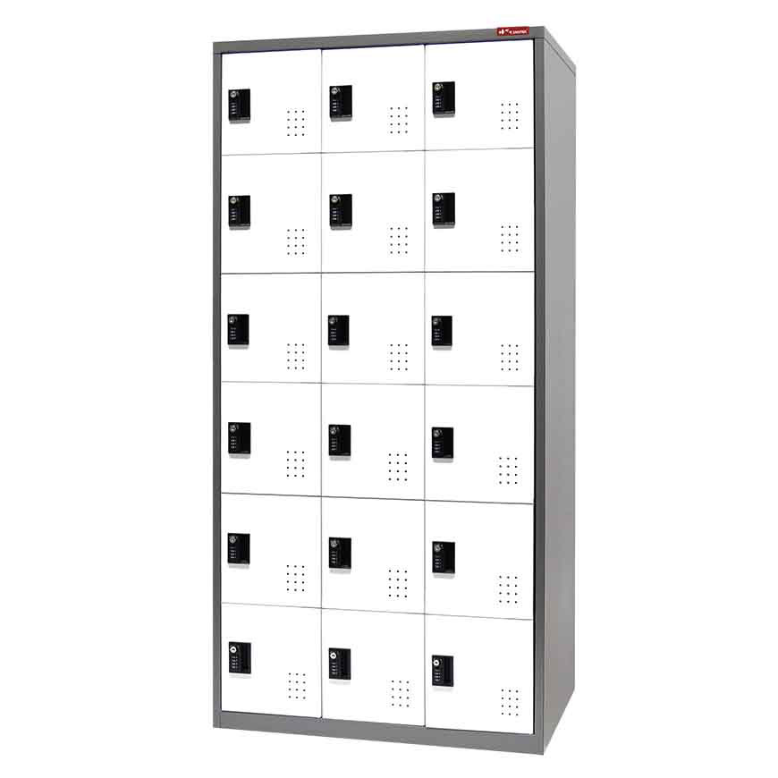 Armoire De Casier En M tal 6 Niveaux 18 Compartiments Casier En armoire-de-casier-en-m-tal-6-niveaux-18-compartiments-casier-en