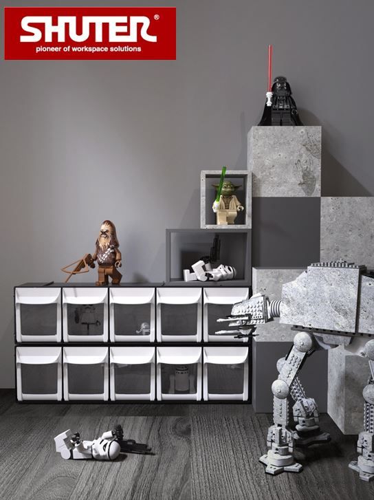 Tip Out Bin With 3pcs 4.3L Drawer Compartments - Wall Mounted Tilt Out ...