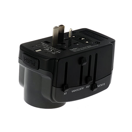 Earth Universal Travel Adapter - Grounded Multi-Nation Travel Adapter ...
