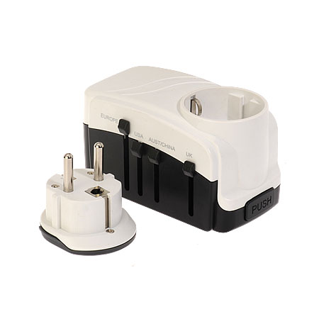 Earth Universal Travel Adapter - Grounded Multi-Nation Travel Adapter ...