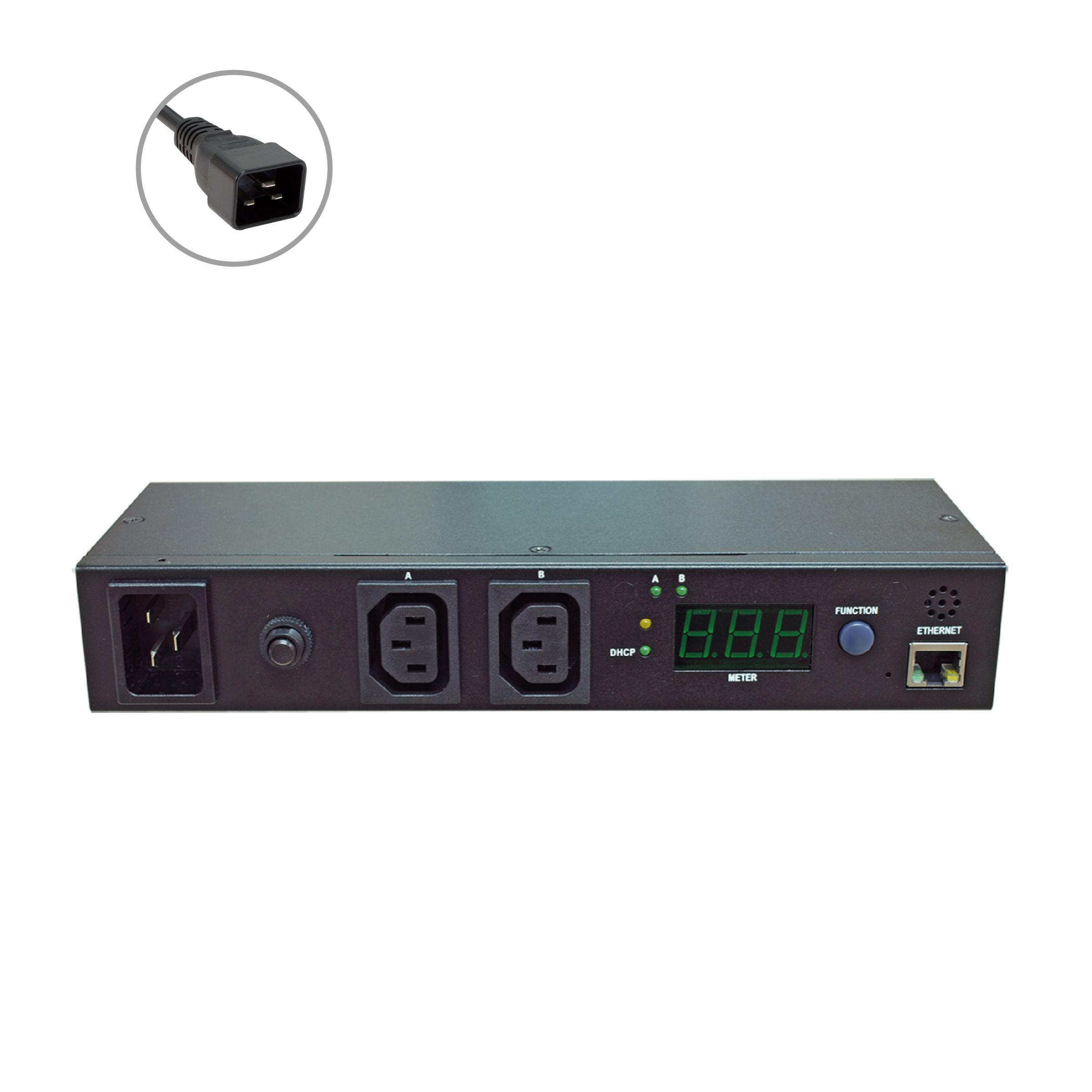PDU basato su IP NEMA/IEC con 2 Prese 1U - PDU Intelligente, PDU ...