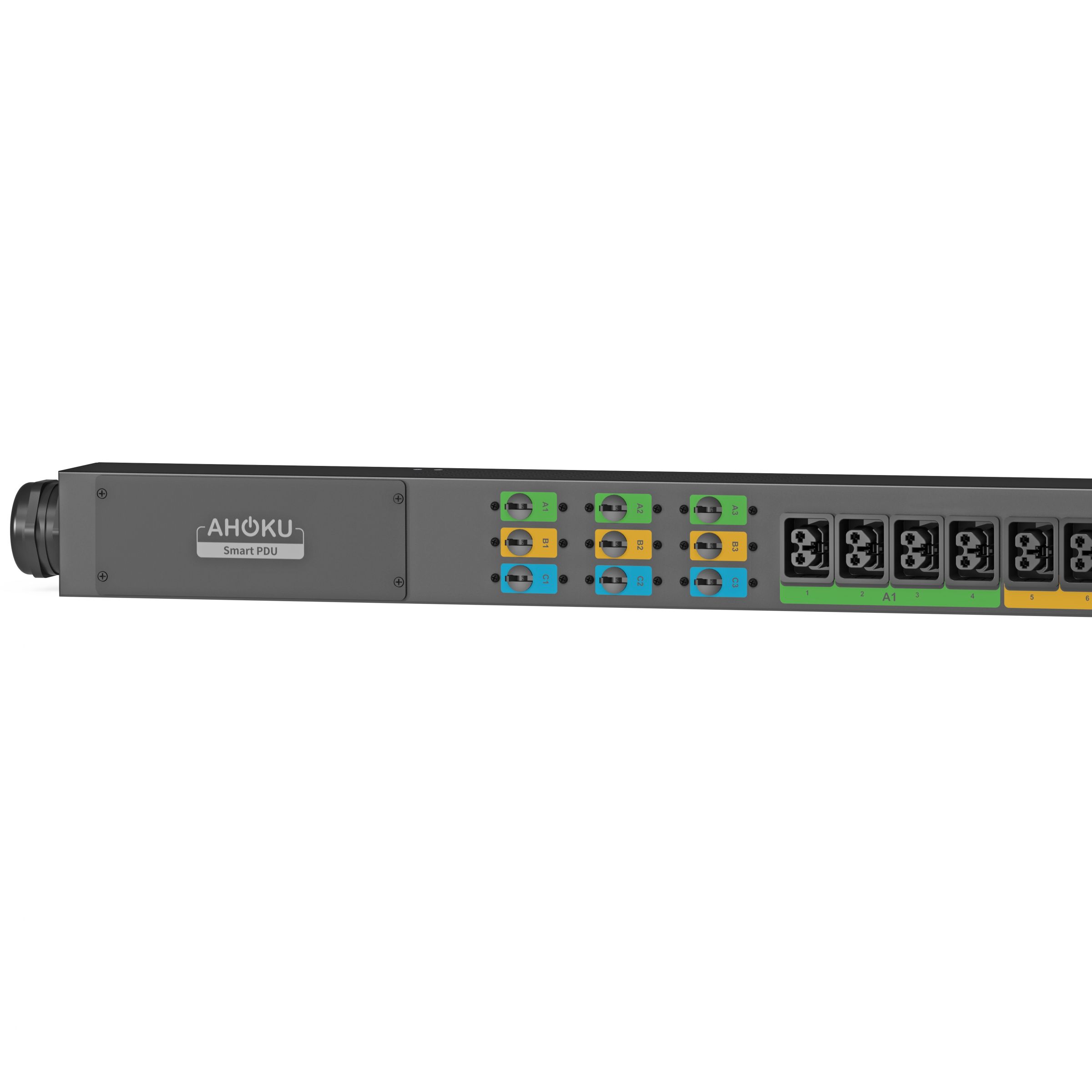 63A Smart PDU with 24/30/36 IEC Outlets Network-Grade Remote Power Management - IEC Socket Rack ...