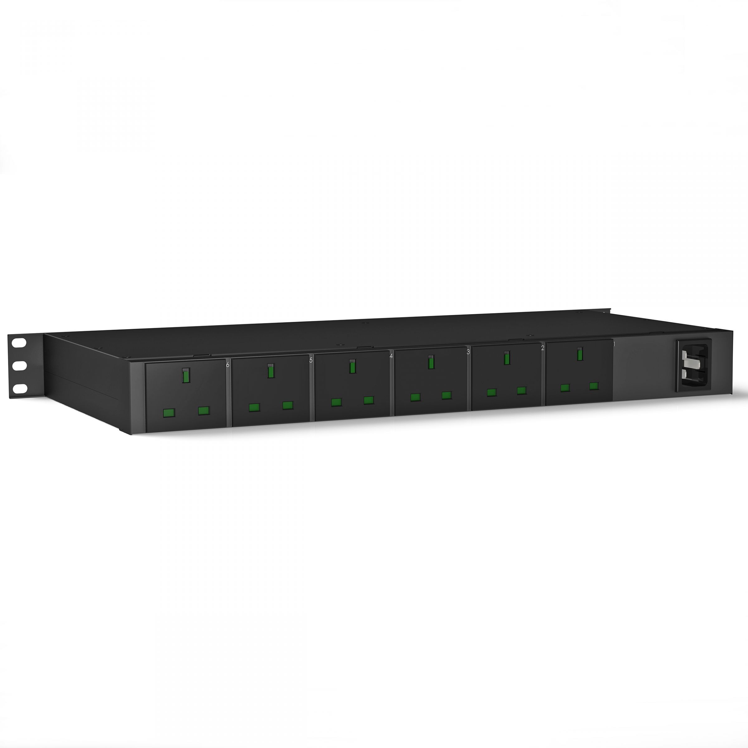6 UK Outlets LCD Touch Screen Network-Grade Remote Power Management Smart PDU - British, UK ...