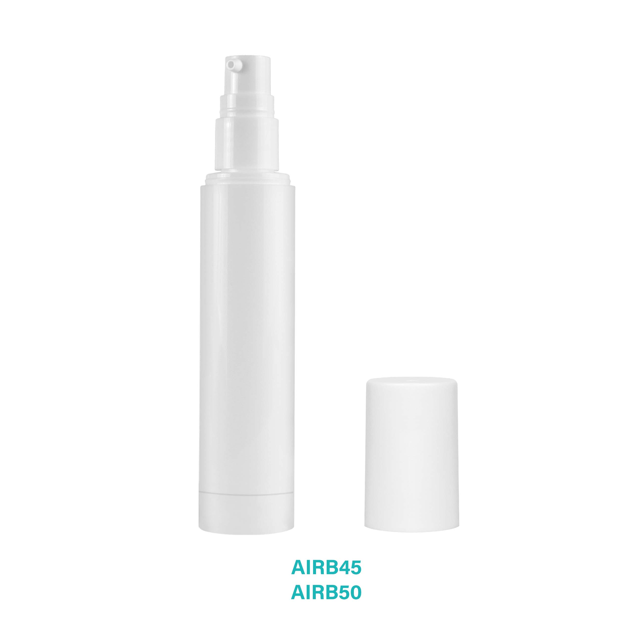 50ml White Airless Bottle | Cosmetic Product Packaging - Plastic Bottles Manufacturer | TYH