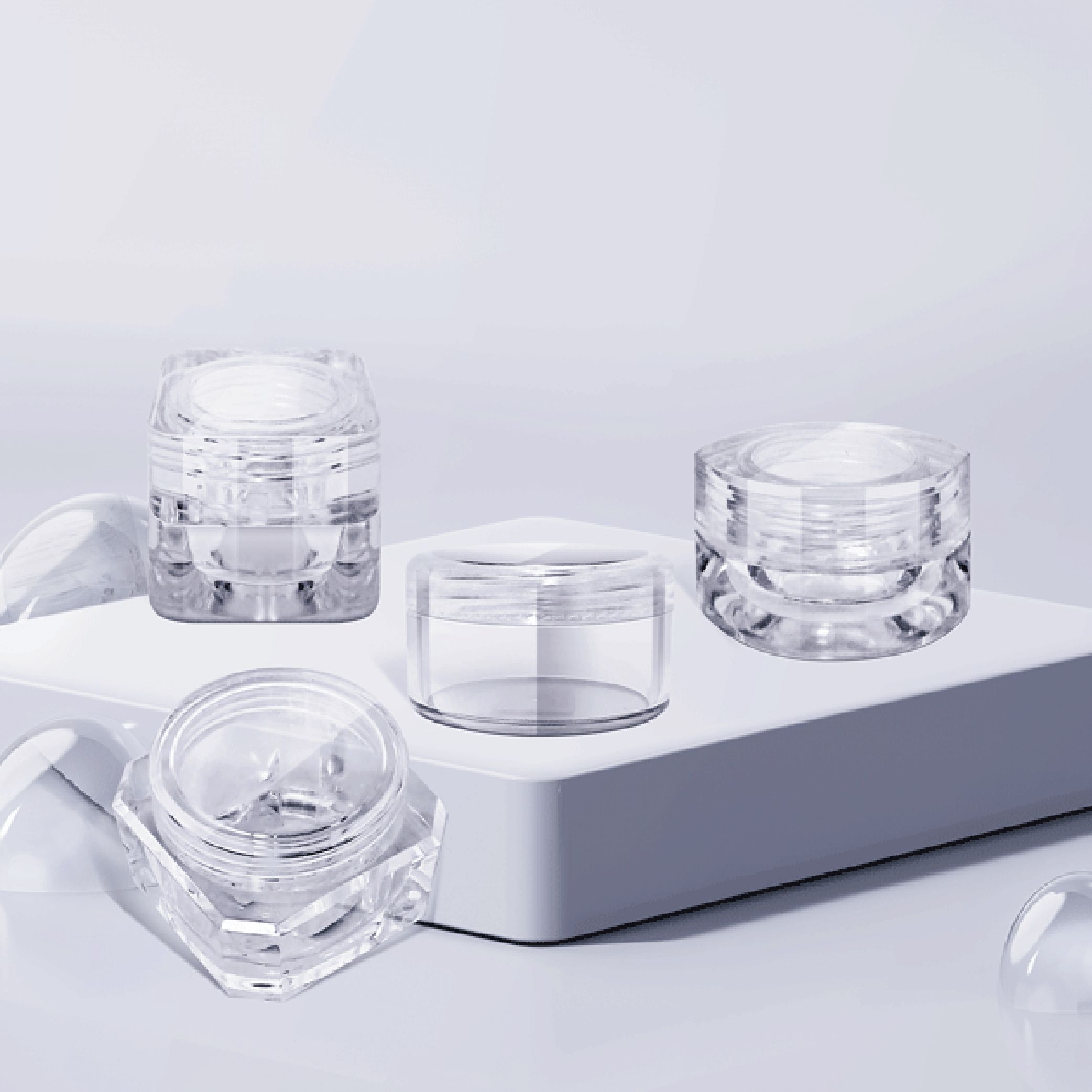 Makeup Jar. Loose Powder Jar | Cosmetic Packaging Bottles & Jars ...
