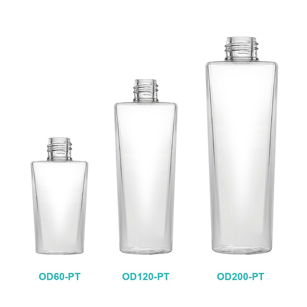 ขวดเครื่องสำอางสี่เหลี่ยมเหลี่ยมมุม PETG | ผู้ผลิตบรรจุภัณฑ์สินค้าเครื่องสำอาง - ขวดพลาสติก | TYH