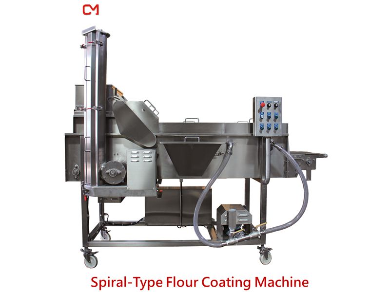 Flour Coating Machine - Rotary-Type Flour Coating Machine, Spiral-Type ...