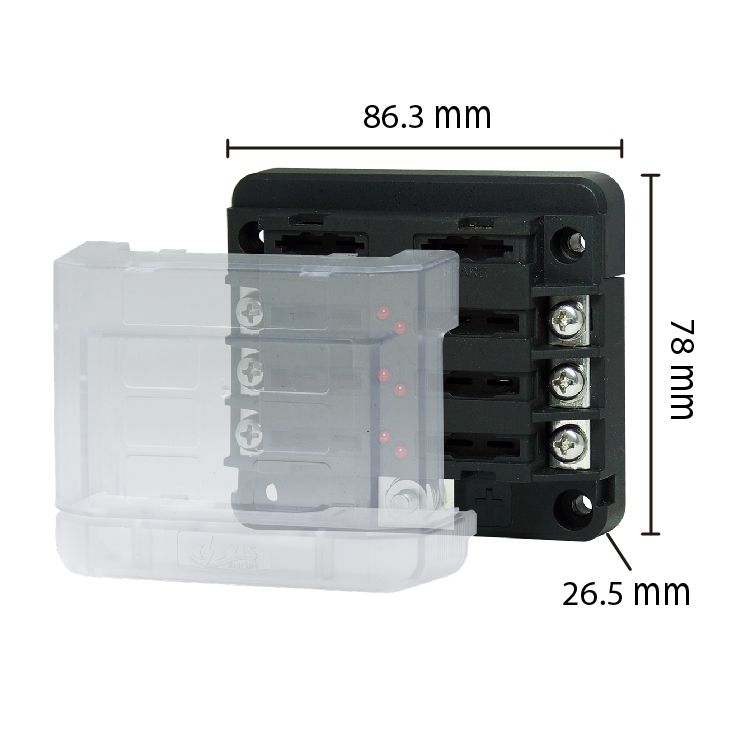 Modular Design Blade Fuse Blocks | Marine Toggle Switch Panels, Fuses ...