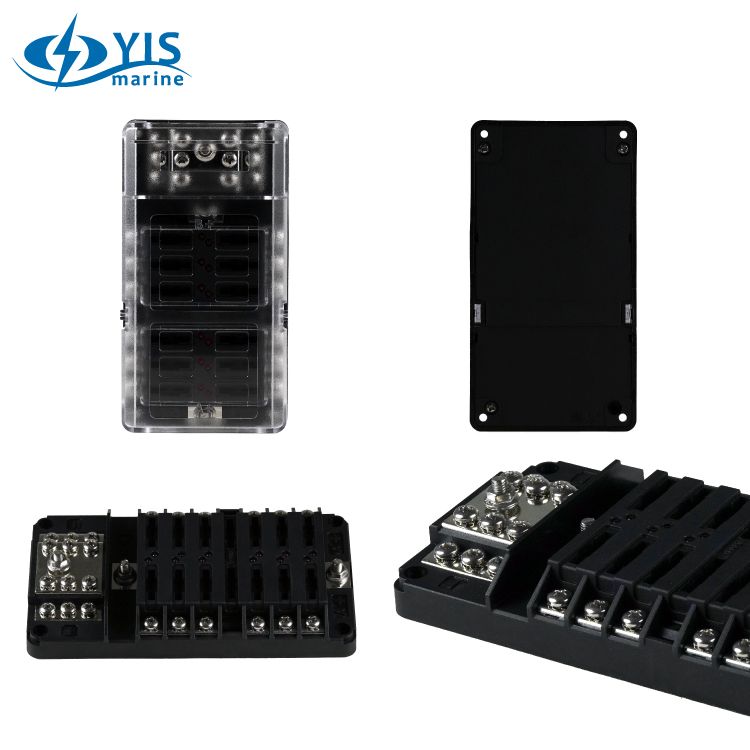 Dual Positive Split Bus ATO Blade Fuse Block | Marine Toggle Switch ...