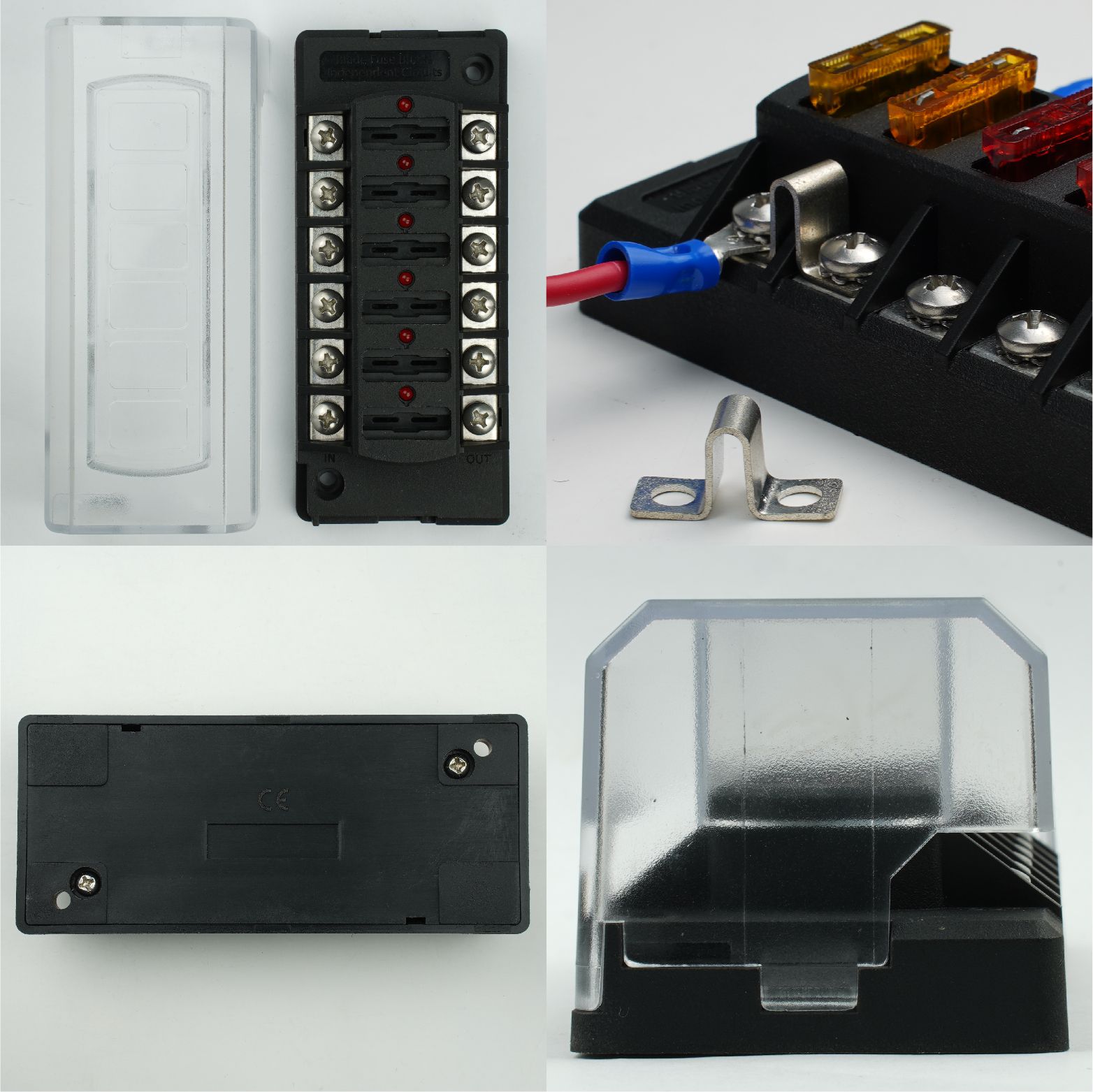 Compact Design Independent Source Blade Fuse Blocks | Marine Toggle ...