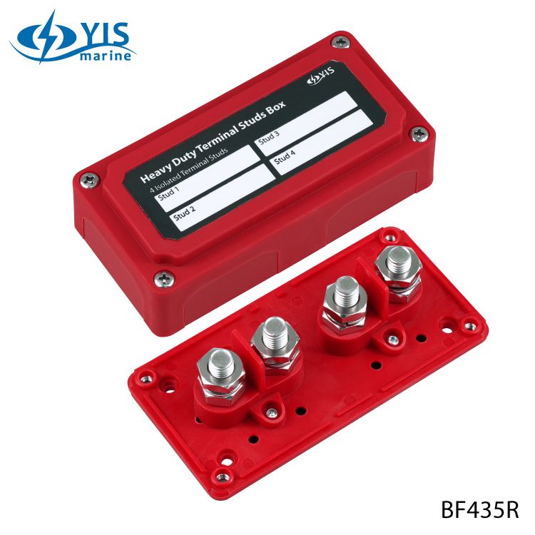 4 Way Heavy-Duty Terminal Studs Box | Marine Toggle Switch Panels ...
