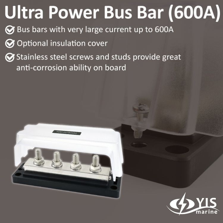 Ultra Power Bus Bar (600A) | Marine Toggle Switch Panels, Fuses ...