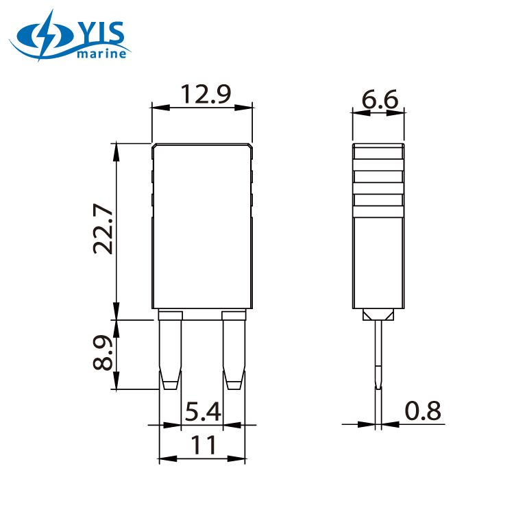 Mini ATM Automotive Blade Fuse Type Circuit Breaker | Marine Toggle ...