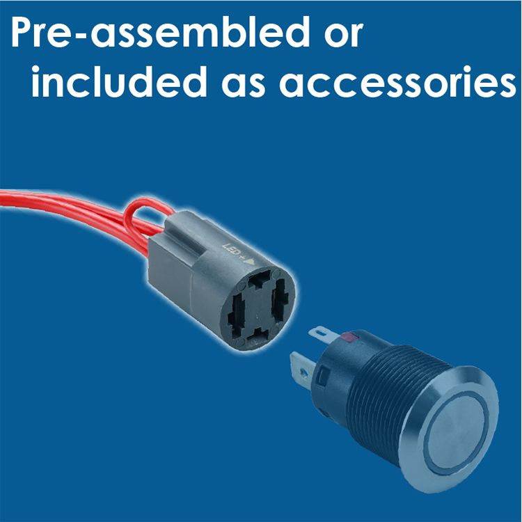 Cable set pre-assembled for PB44/PB45xx Series | Marine Toggle Switch ...