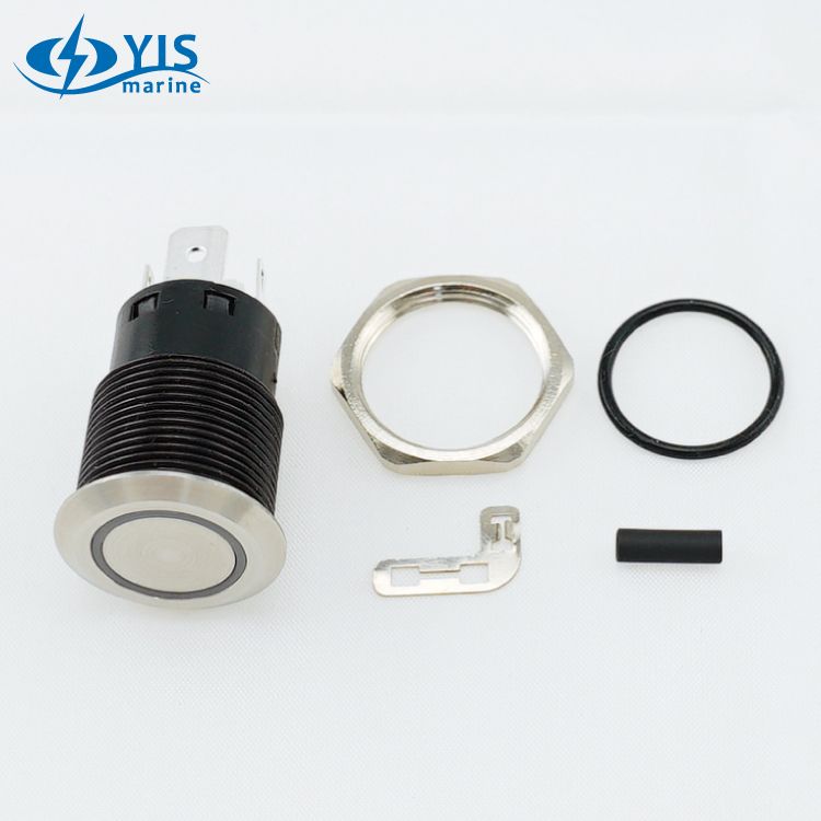 DC 12V 24V High Current 19mm Stainless Steel LED Push Button Switch ...