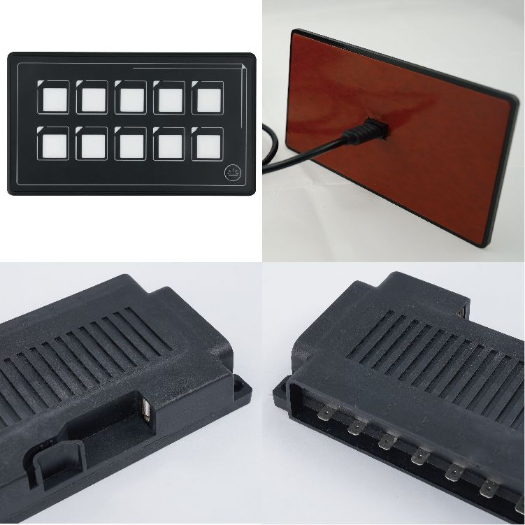 DC 12V 24V 10 Gang Digital Smart Switch Panel with App Waterproof IP67 ...