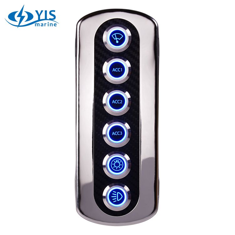 6P Carbon Fiber Switch Panel | Marine Toggle Switch Panels, Fuses ...
