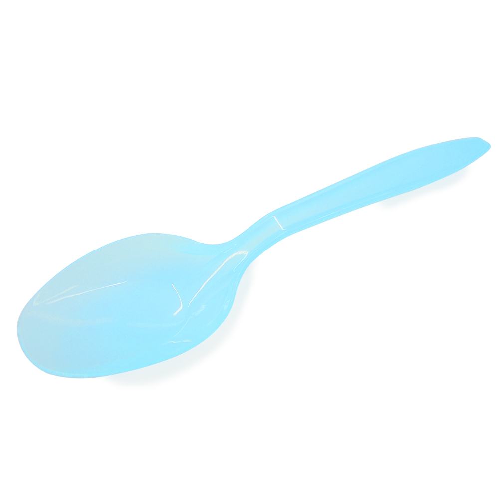Blue Dessert Spoon - Blue Yogurt Spoon | Made in Taiwan Compostable ...