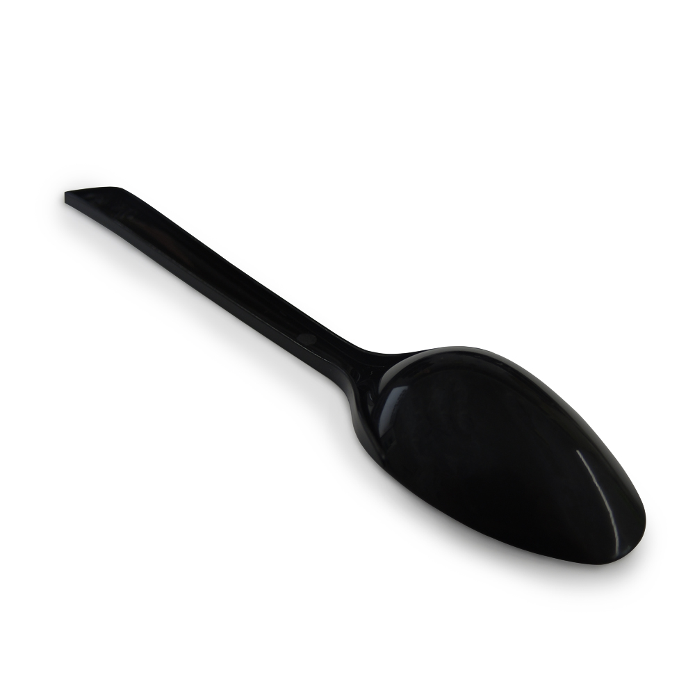 Black Color Hot Food Spoon - Black Picnic Spoon | Made in Taiwan ...
