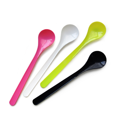 18cm Parfait Spoon - TAIR CHU Long Handle Sundae Plastic Spoon | Made ...