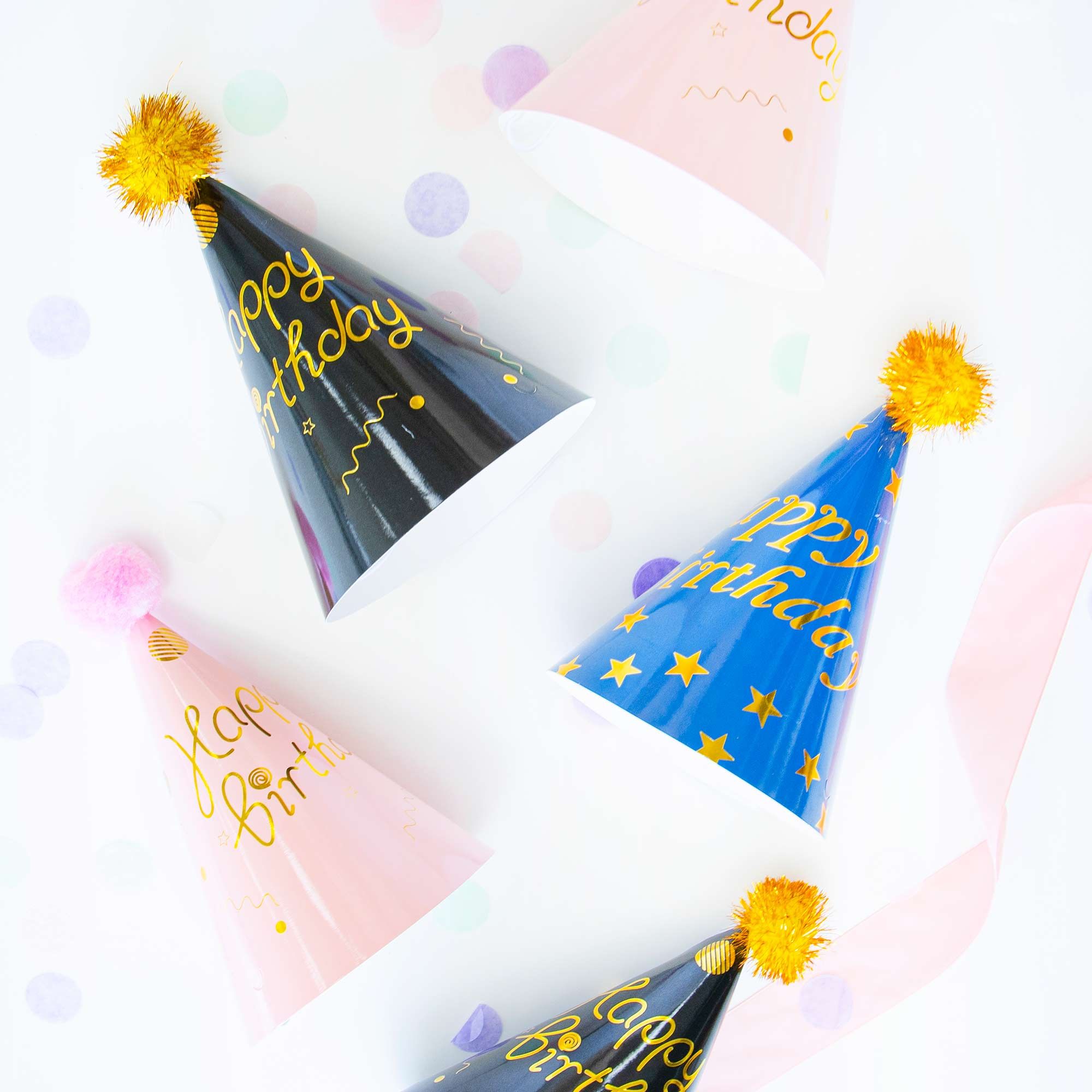 Colorful Party Hat - Birthday Party Hat | Made in Taiwan Compostable ...