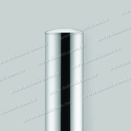 S.S. Round Tube Curve Top End Cap with Fix Rim Design - Stainless Steel ...