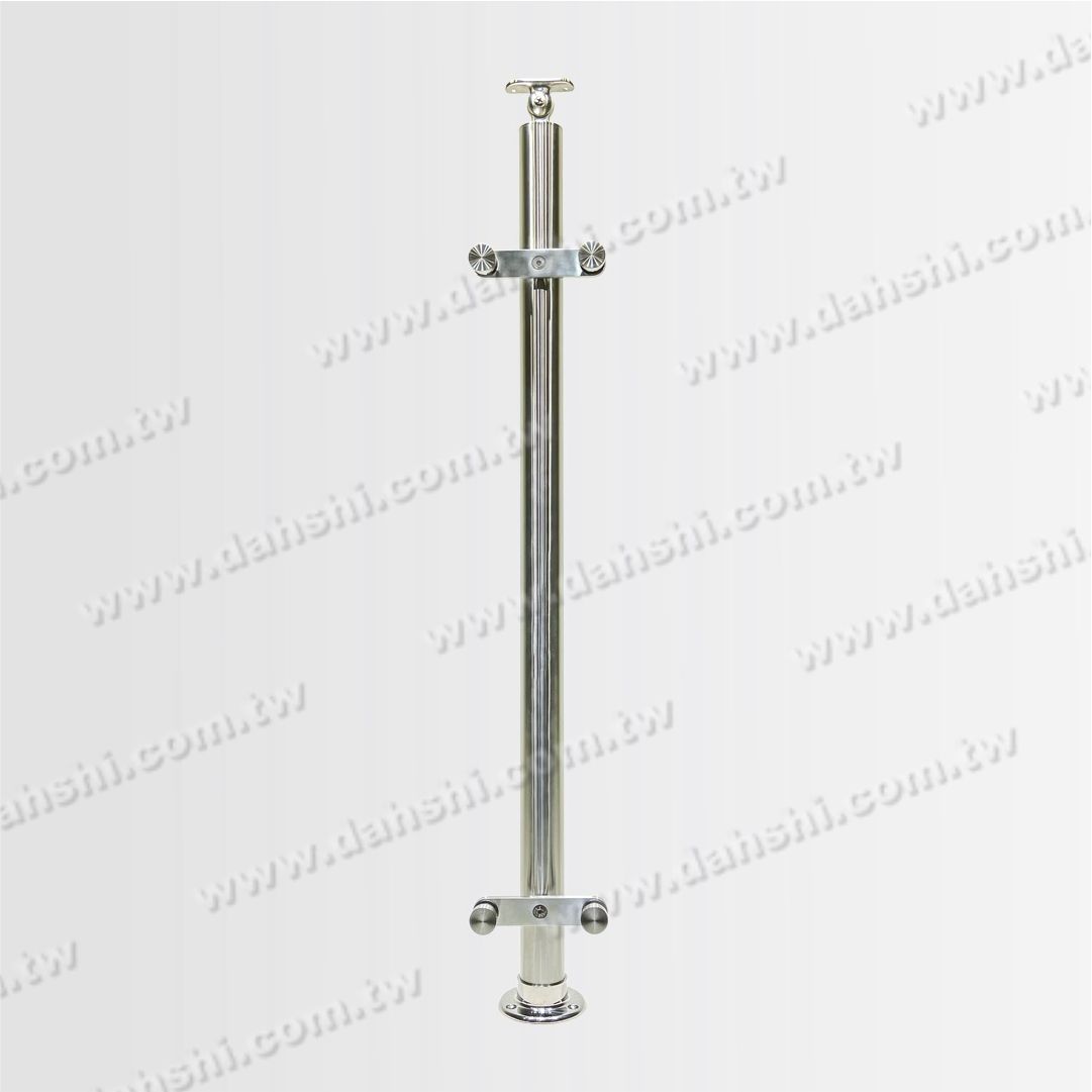 Double-sided glass clamp column - Stainless steel double-sided glass ...