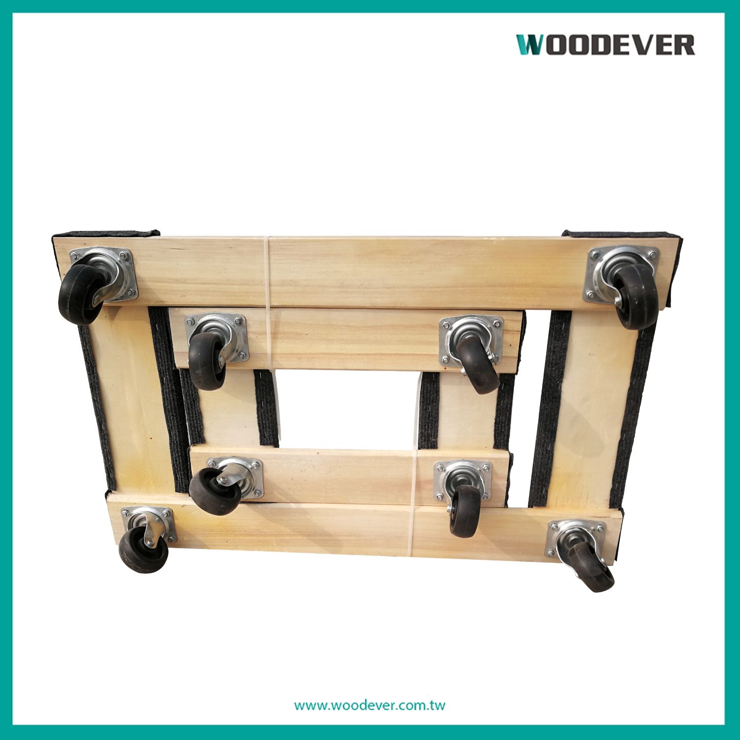 Wholesale Wood Dolly with 4 PP Swivel Caster Wheels Furniture Moving ...