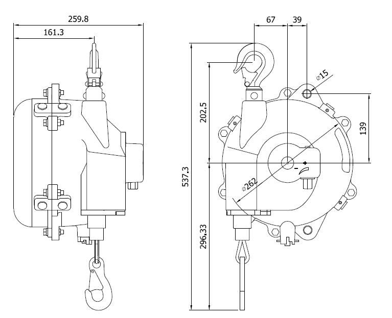 Spring Balancer, 70kg~90kg, in Zero Gravity | Assembly Machines and ...