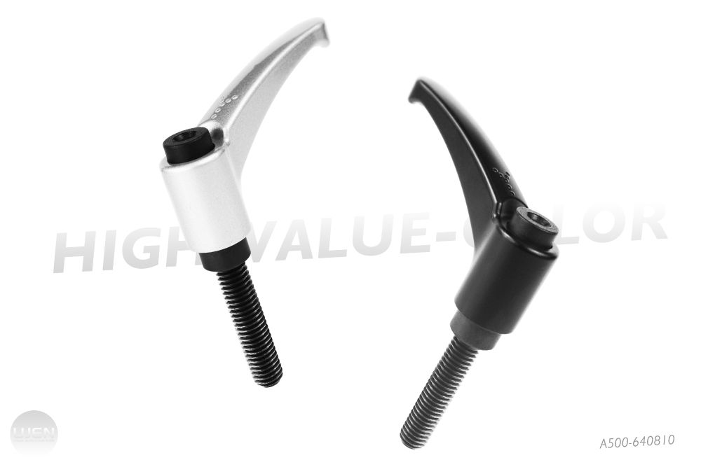 Curved Zinc Adjustable Handle Screw, M8 x 10mm, Chamfered End, L64 ...