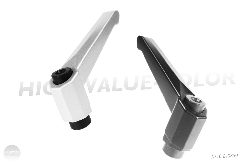 Straight Zinc Adjustable Handle Screw, M8 x 50mm, Chamfered End, L64 ...