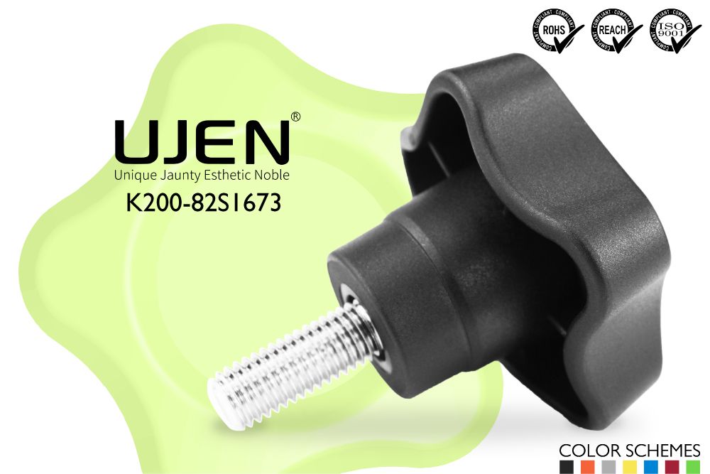 Pentagon Hand Knob Screw, M16 x 73mm, D82 | Achieve Ergonomic ...