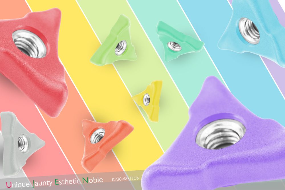 Triangle Flat Plastic Knob Stainless Steel Nut, 3/8, D48 | Achieve ...